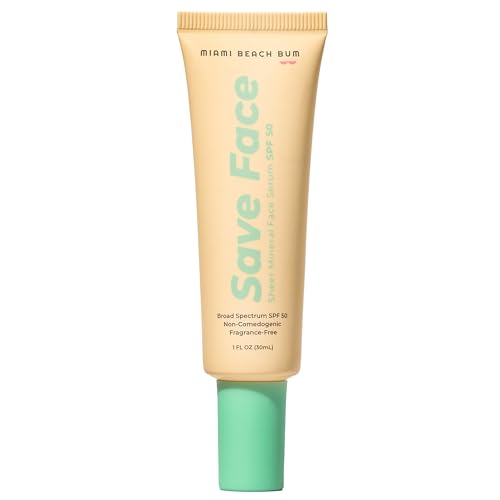 Miami Beach Bum Sunscreen SPF 50 - Reef Compliant, Nourishing Antioxid