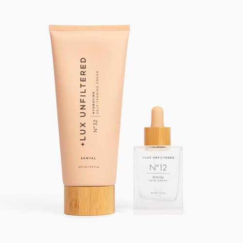 + Lux Unfiltered Gradual Self Tanner Set - Hydrating Bronze Finish, Ve