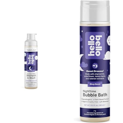 Hello Bello Kids Shampoo & Body Wash - Gentle Tear-Free, Sweet Sleep S