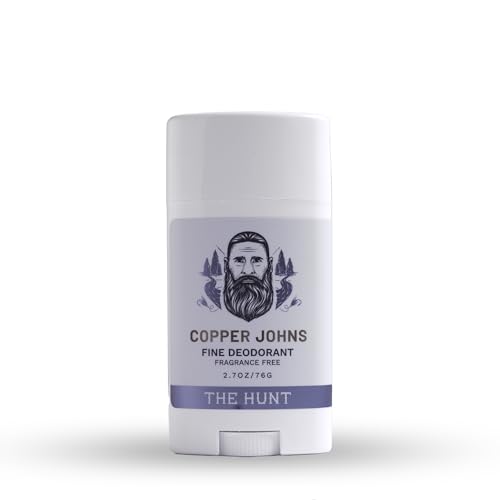 Copper Johns Deodorant - All-Day Odor Control, Aluminum-Free, Unscente