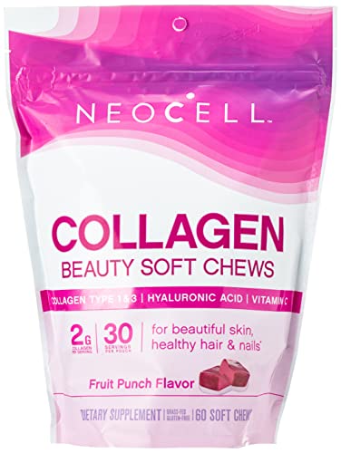 NeoCell Beauty Burst Collagen Chews - High Absorption for Skin, Hair