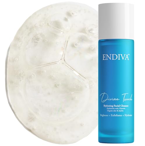 ENDIVA Face Cleanser - Hydrating with Hyaluronic Acid, Non-Drying, Veg