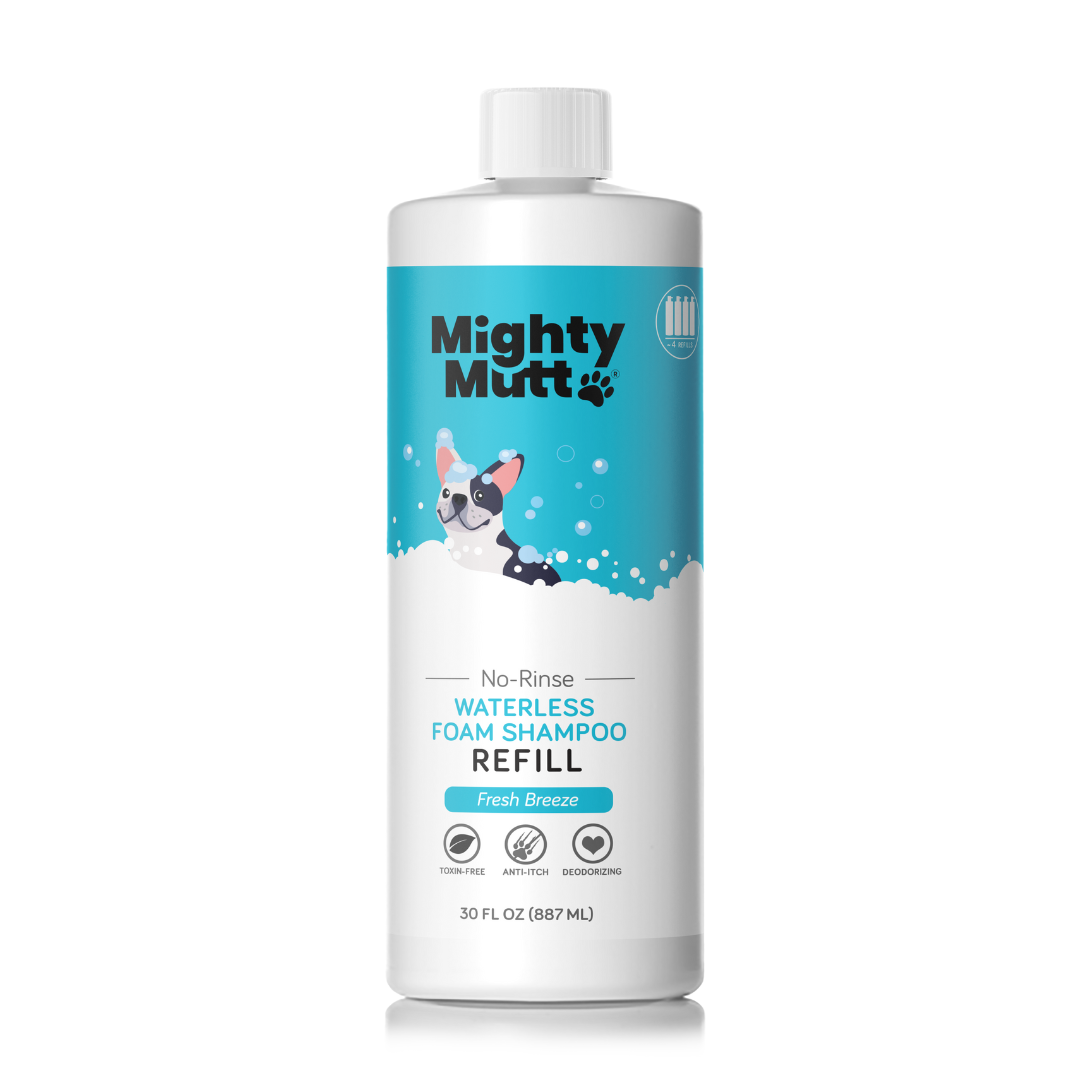 Mighty Mutt Waterless Dog Shampoo - Deodorizes, Hypoallergenic, Soothi